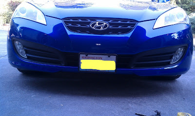 front license plate | Hyundai Genesis Forum