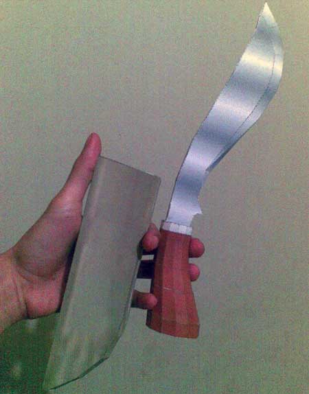 Indonesian Independence Day Paper Toy & Mini Machete Papercraft ...