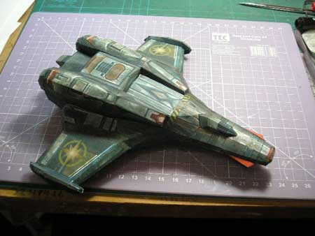 Wing Commander Arena Papercraft - Confederation Rapier II Space Fighter ...