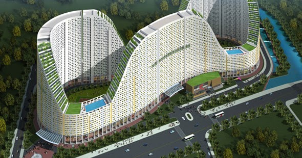 The Blue Arch: Konsep Arsitektur Lansekap Dalam Bangunan Apartemen
