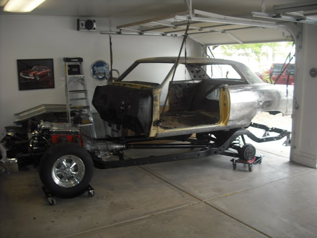 best way to put body back on frame using engine hoists? | Team Chevelle