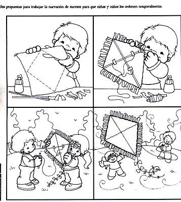SECUENCIAS PARA NIÑOS PARA COLOREAR E IMPRIMIR