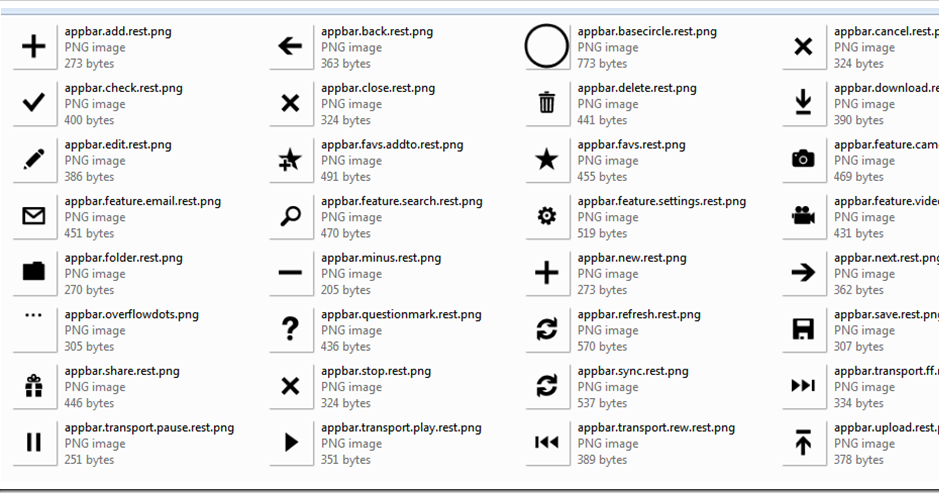 Application Bar Icons for your Windows Phone 7 development - Greg's ...