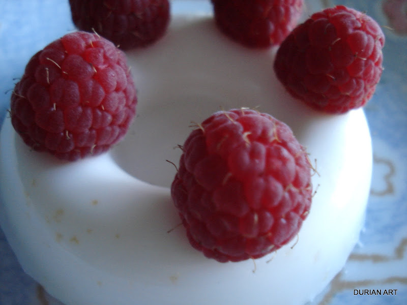 Couronne de framboises – Rasperries on panna cotta | GOURMANDE in OSAKA
