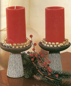 Candelabros navideños con cascabeles Ilumina tu casa esta navidad