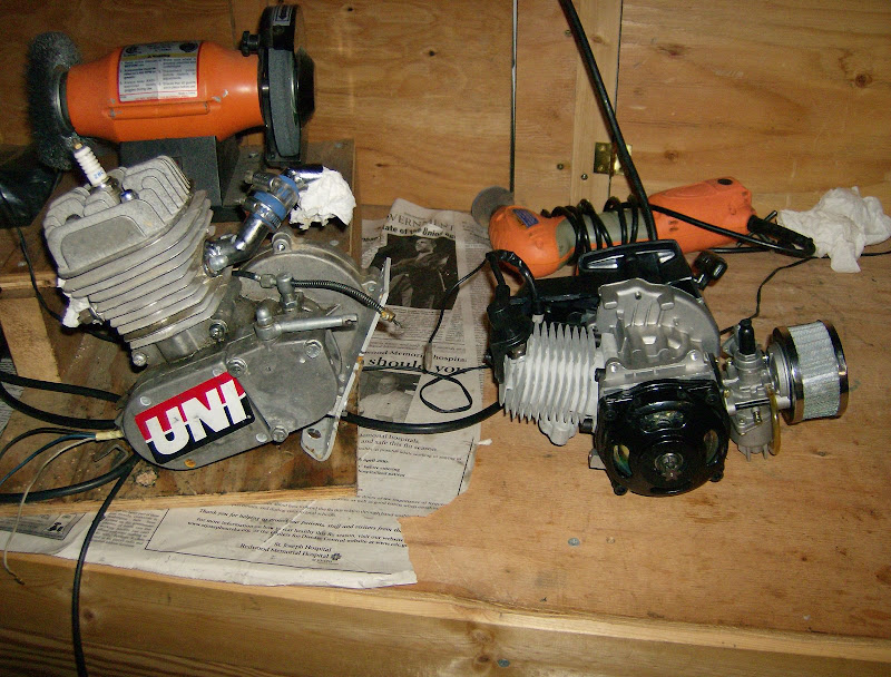Pocket bike engine + cvt build start | Motorized Bicycle Engine Kit Forum