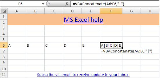 Microsoft Excel and VBA help: MS Excel tips, VBA and Formula tutorial