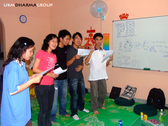 UKM Dharma Group: e-DSG and Hymn Practice for Panggung Bodhi