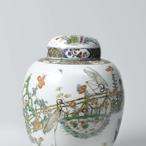 Lidded Jar, anonymous, c. 1700 - c. 1720 - Rijksmuseum
