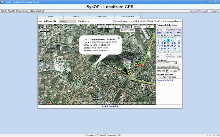 Hărţi, OpenstreetMap, GPS: Ghid utilizare OpenGTS