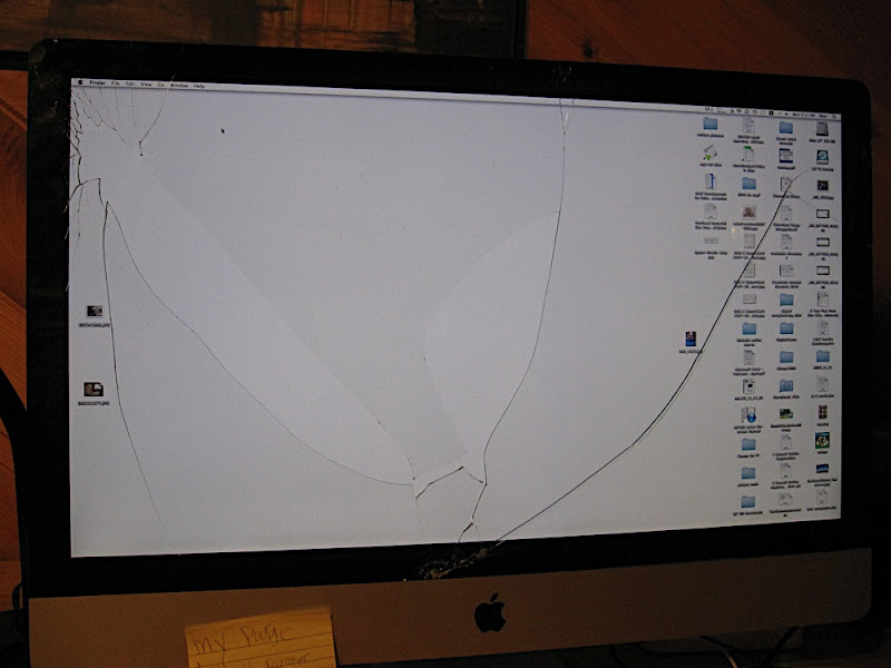 Apple iMac 27" screen cracked hazard sharp | MacRumors Forums