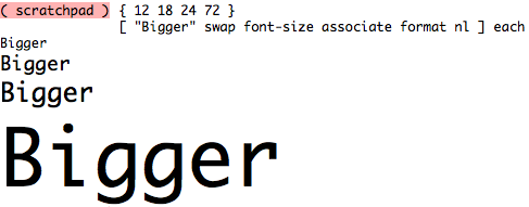Re: Factor: Visual REPL