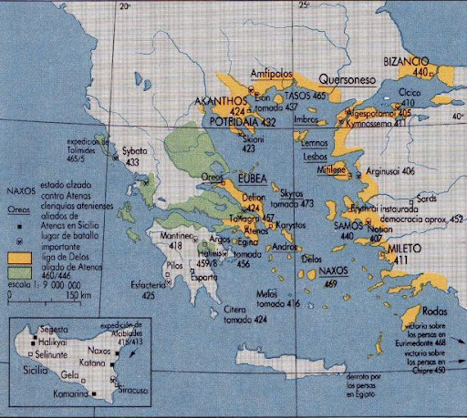 Mapa - La Liga de Delos