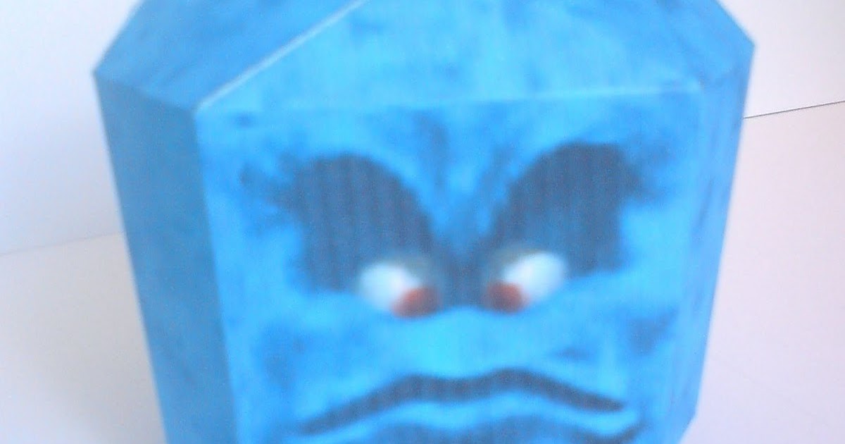 How to Make a Super Mario 64 Papercraft Thwomp: A Step-by-Step Guide ...