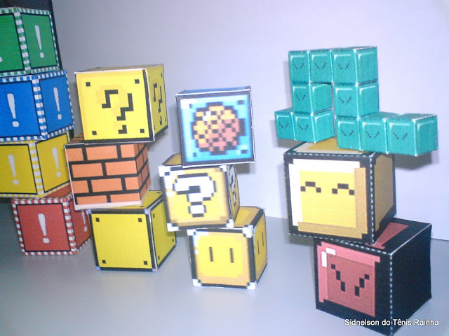 Sidnelson Papercraft: Blocks - Mario - 18.01.2010