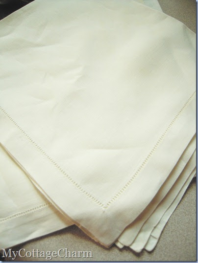 My Cottage Charm: How to remove stains from napkins