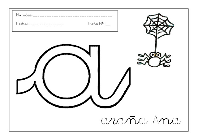 APRENDE A ESCRIBIR LA LETRA A. ACTIVIDADES DE CALIGRAFIA INFANTIL