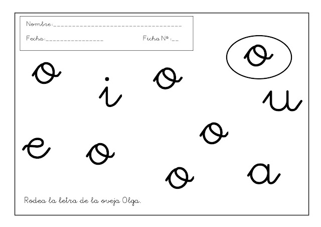 APRENDE A ESCRIBIR LA LETRA O. CALIGRAFIA INFANTIL