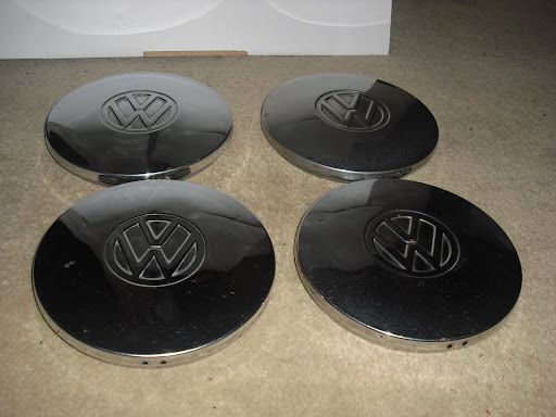 FS 4 Rabbit chrome center hub caps with clips | VW Vortex - Volkswagen ...