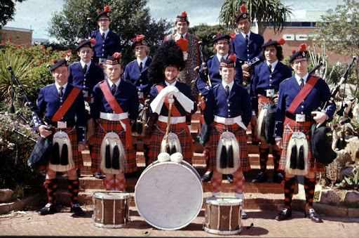 Mace Presentation - 1973 - City of Elizabeth Pipe Band