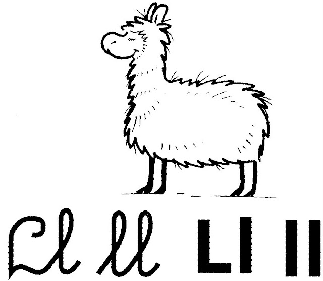 Letra ll para colorear - Imagui
