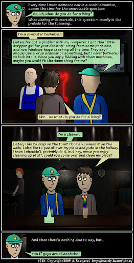 DIY - Solve PC Problem Easily 电脑修你: Comic - Computer Technician 漫画-电脑维修员