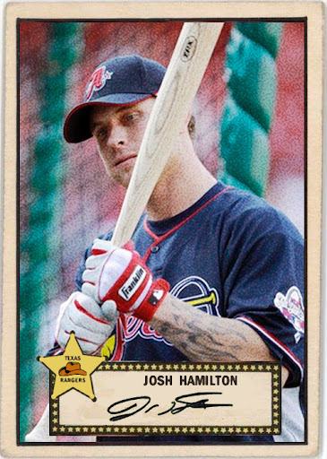 Tribute to 1952 Topps – Josh Hamilton | Custom Card Blog
