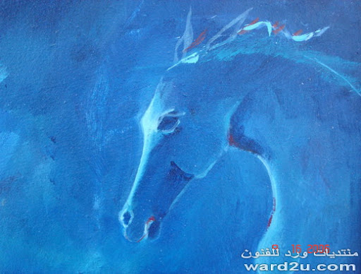 وأحيانا بطابع تعبيري رمزي عميق له صلة وثيقة بمعانات الإنسان المعاصر