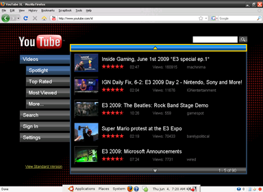 YouTube XL: A Big Screen version