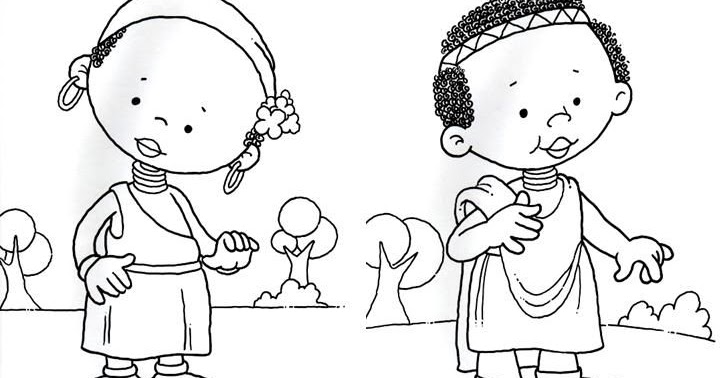 African Clothing, free coloring pages | Coloring Pages