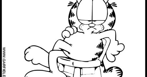 Garfield angry - free coloring pages | Coloring Pages