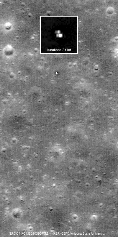 Lunar Pioneer: LROC: Lunokhod I & Lunokhod II