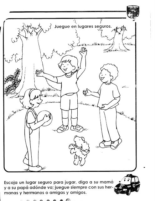 DIBUJOS CONSEJOS PARA LA SEGURIDAD DE LOS NIÑOS