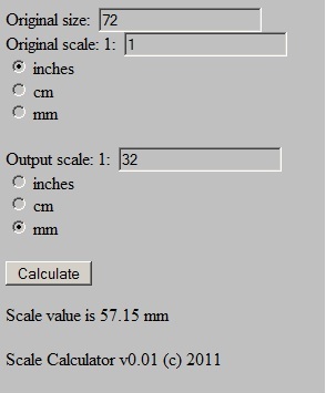 Online Scale Calculator