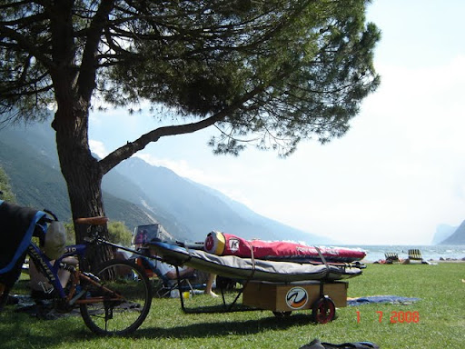 surfkar voor achter de fiets - Windsurfing.nl