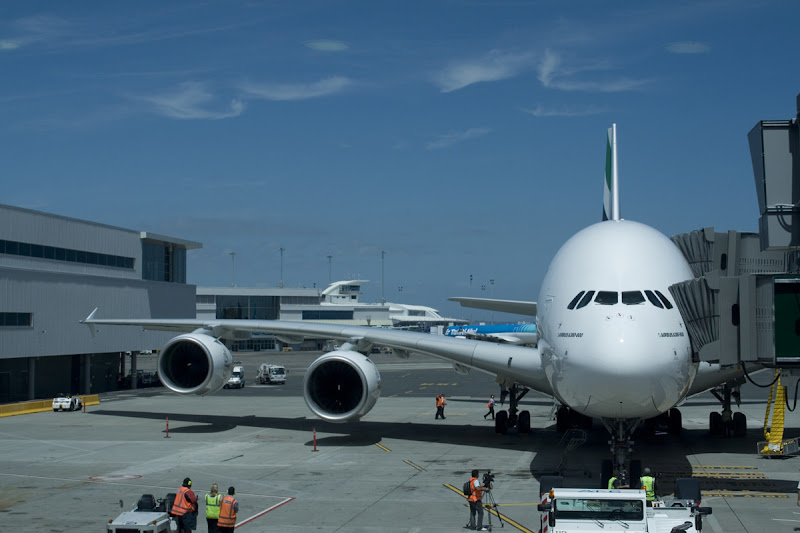 EK413 - Emirates A380 Inaugural Flight From AKL - Airliners.net