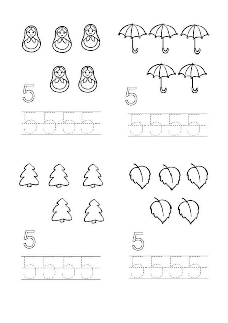 APRENDE LOS NUMEROS COLOREANDO Y ESCRIBIENDO