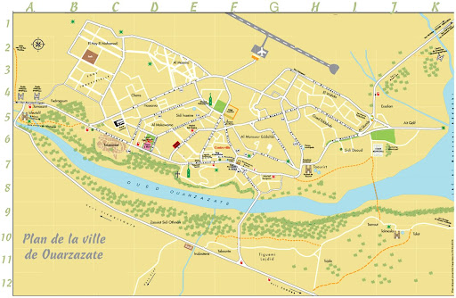 Morocco Map: Ouarzazate & Ouarzazate region maps