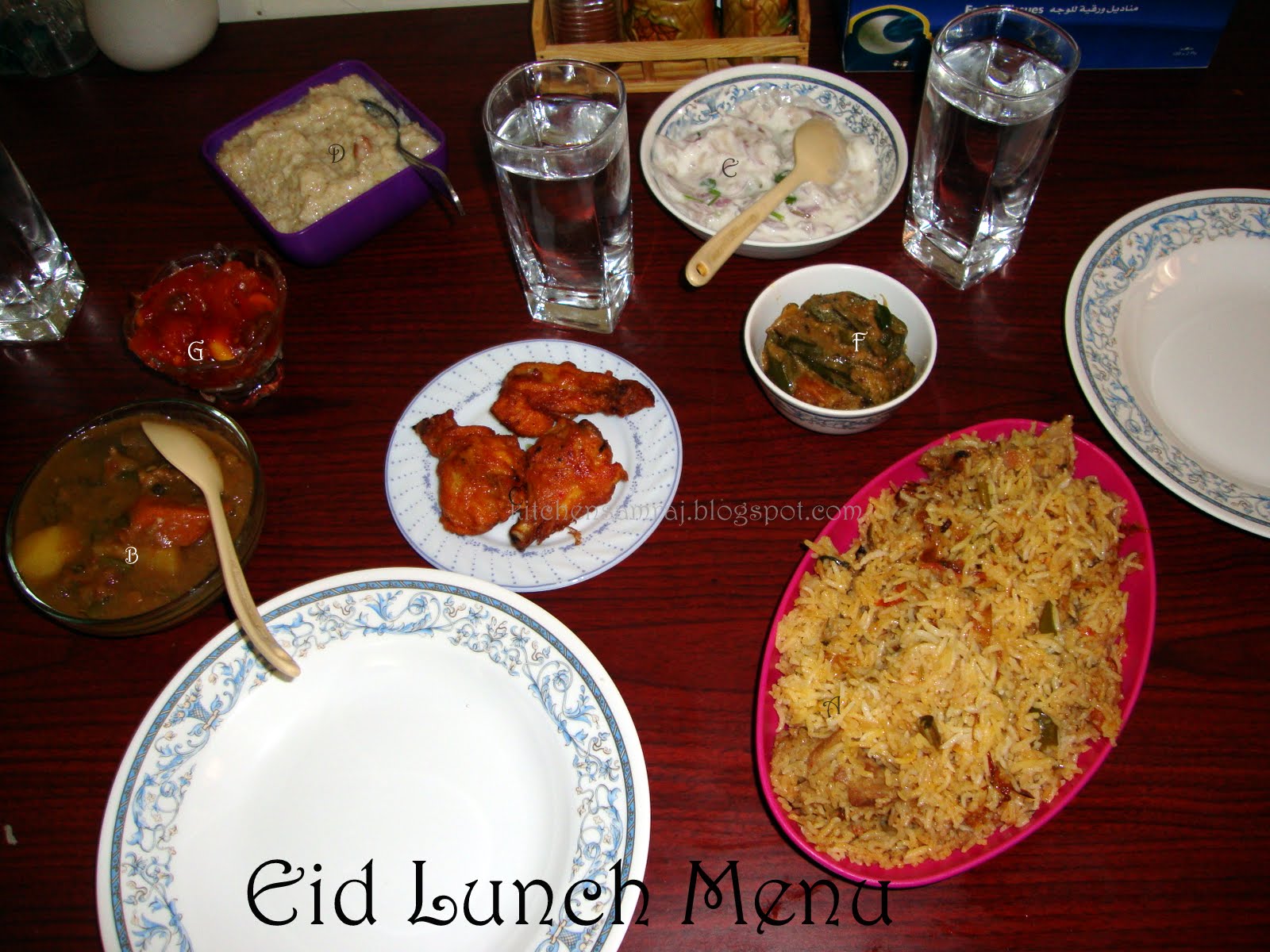 Our Eid Menu | Kitchen Samraj!