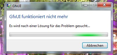 GfxUI funktioniert nicht
