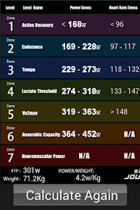 Cycling FTP/Levels Calculator – Android Sports Apps