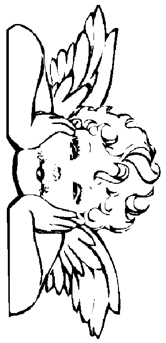 Dibujos para colorear de ángeles - Colorear dibujos infantiles