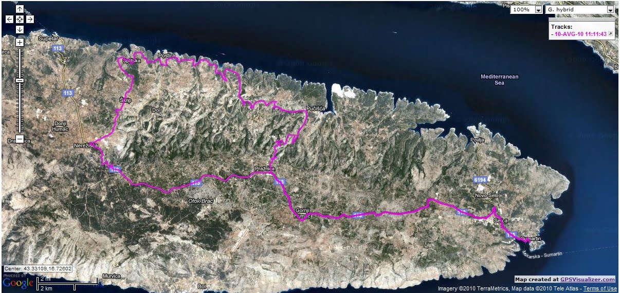 Tja in spet nazaj... s kolesom: Po Braču