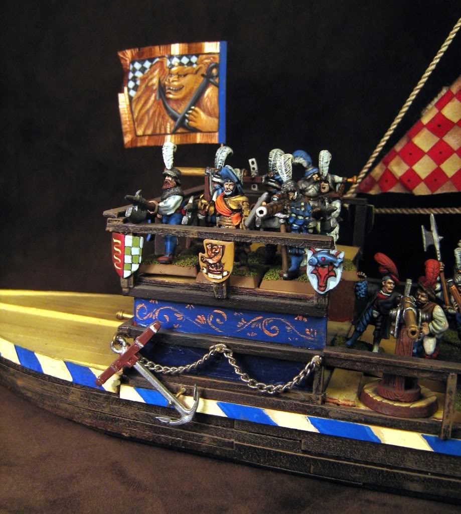 Warhammer Fantasy Miniatures Gallery: Empire Galleon for battle on the ...