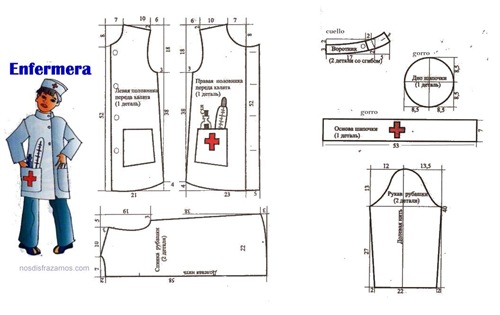 Como hacer una cofia de enfermera paso a paso - Imagui