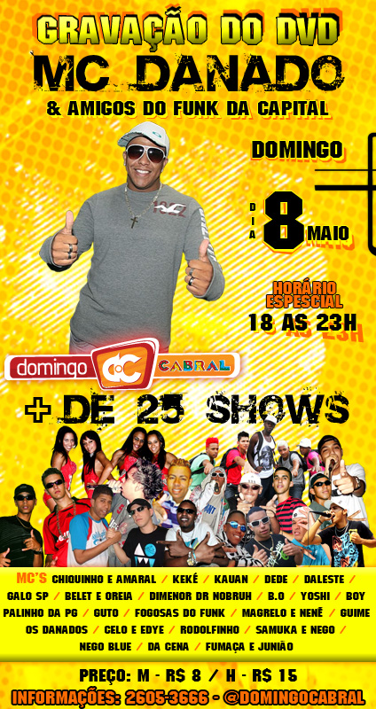 os zicka´s da balada: GRAVAÇÃO DO DVD DO MC DANADO
