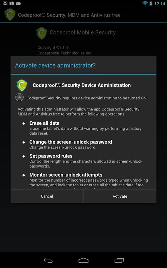 Codeproof MDM for Android - Android Apps on Google Play