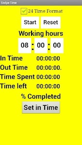 Swipe Time – Quick and easy reminder of working hours completion ...