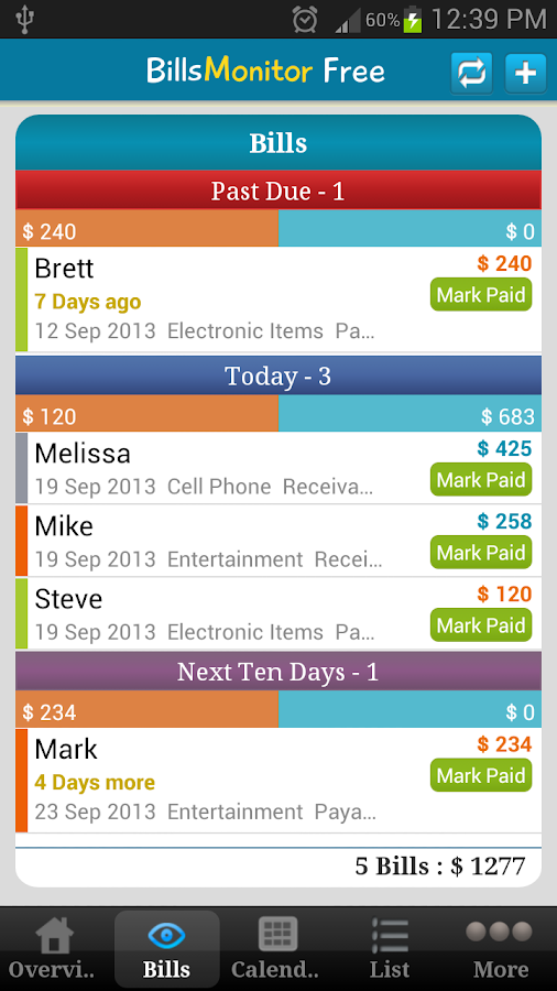Bills Monitor Free - Android Apps on Google Play