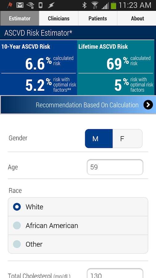 ASCVD Risk Estimator - Android Apps on Google Play